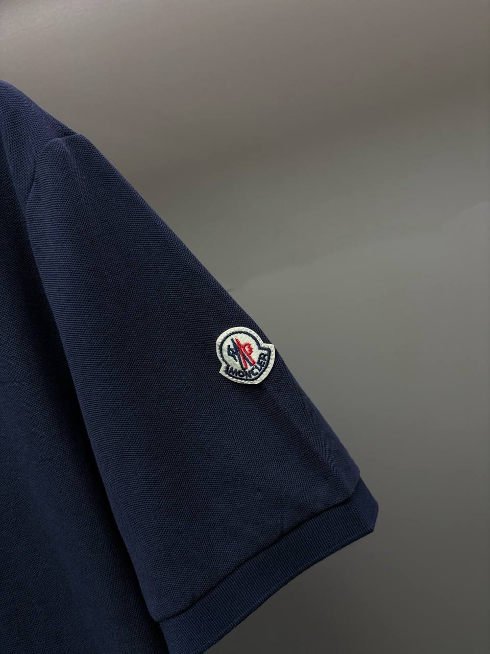 MONCLER M LOGO BLUE COLOR T-SHIRT