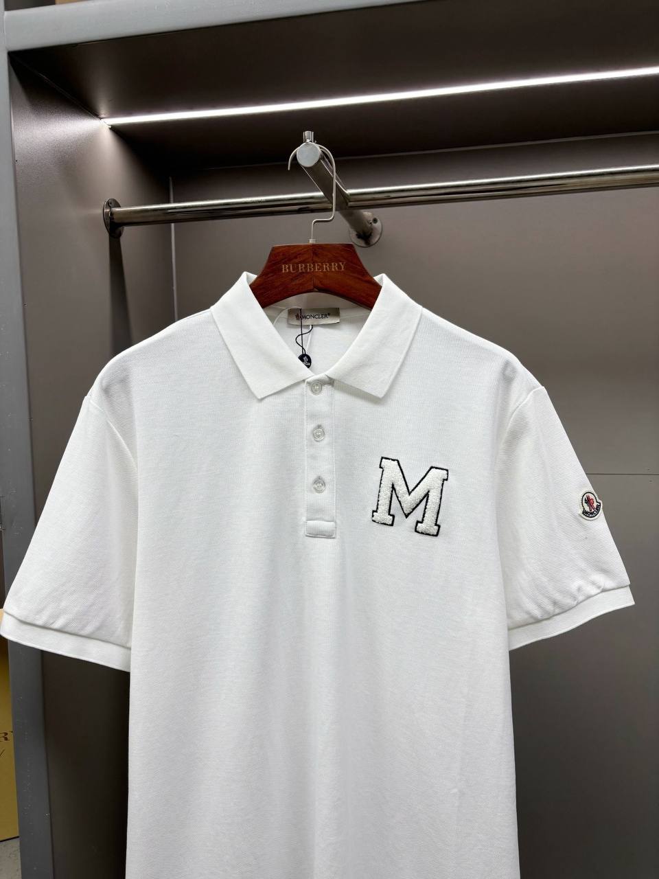 MONCLER M LOGO WHITE COLOR T-SHIRT